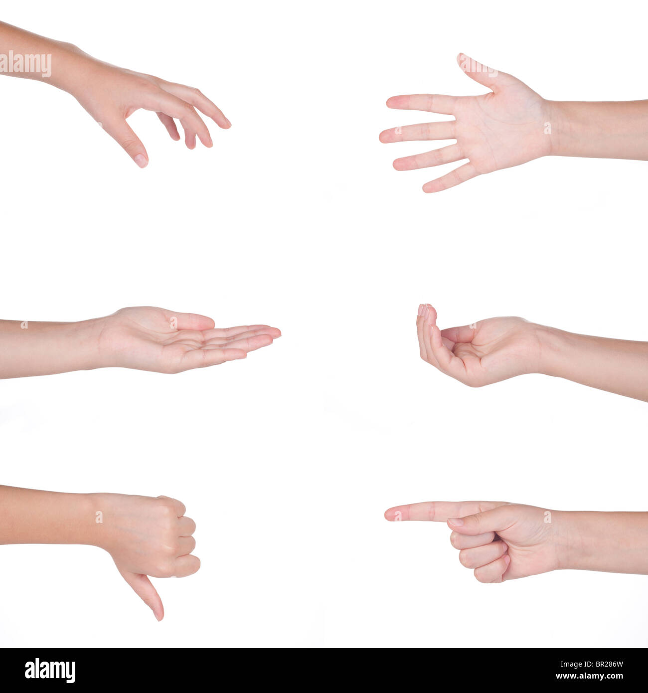 Hand gesture set hi-res stock photography and images - Alamy