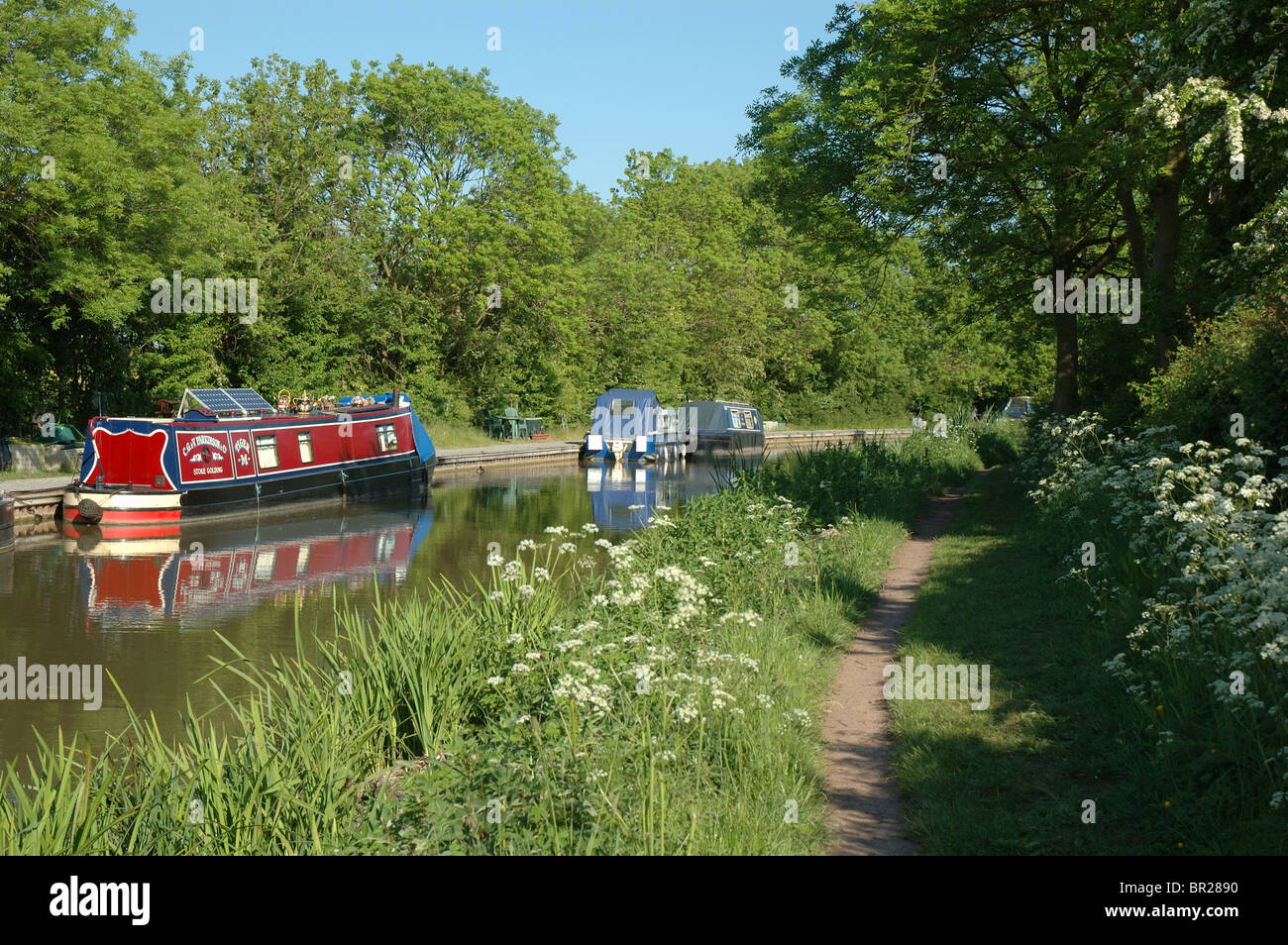 the Ashby Canal near Sutton Cheney, Leicestershire, England, UK Stock ...