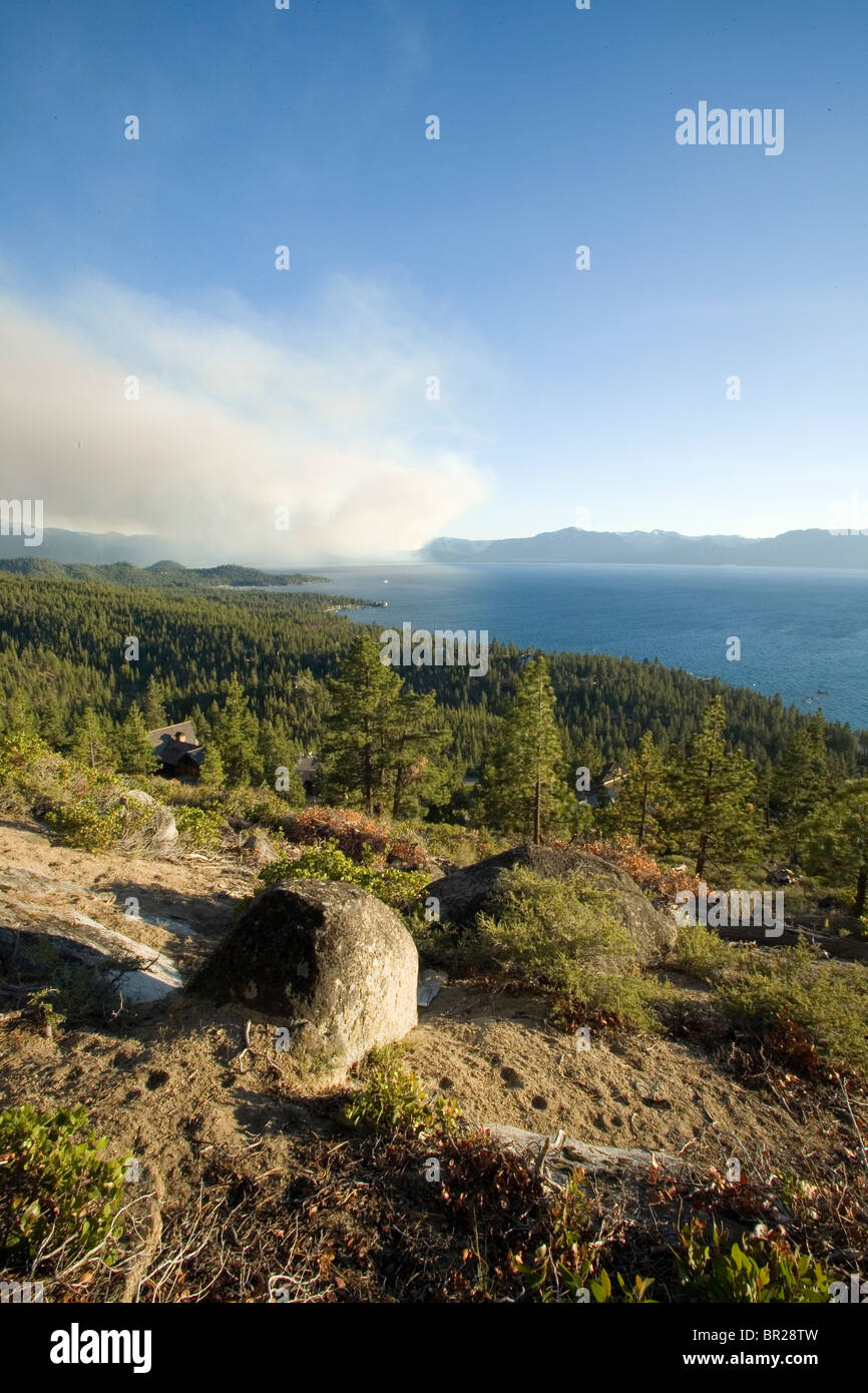 Day one of the Angora Fire in South Lake Tahoe, CA Stock Photo - Alamy