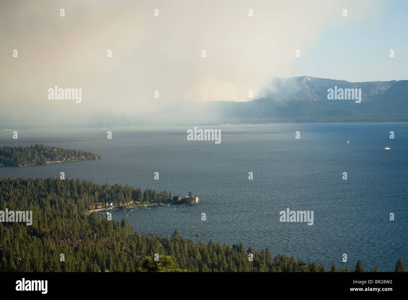 Day one of the Angora Fire in South Lake Tahoe, CA Stock Photo - Alamy