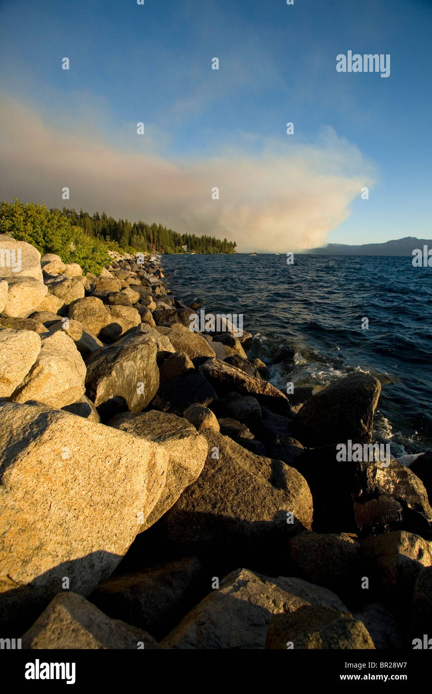 Day one of the Angora Fire in South Lake Tahoe, CA Stock Photo - Alamy