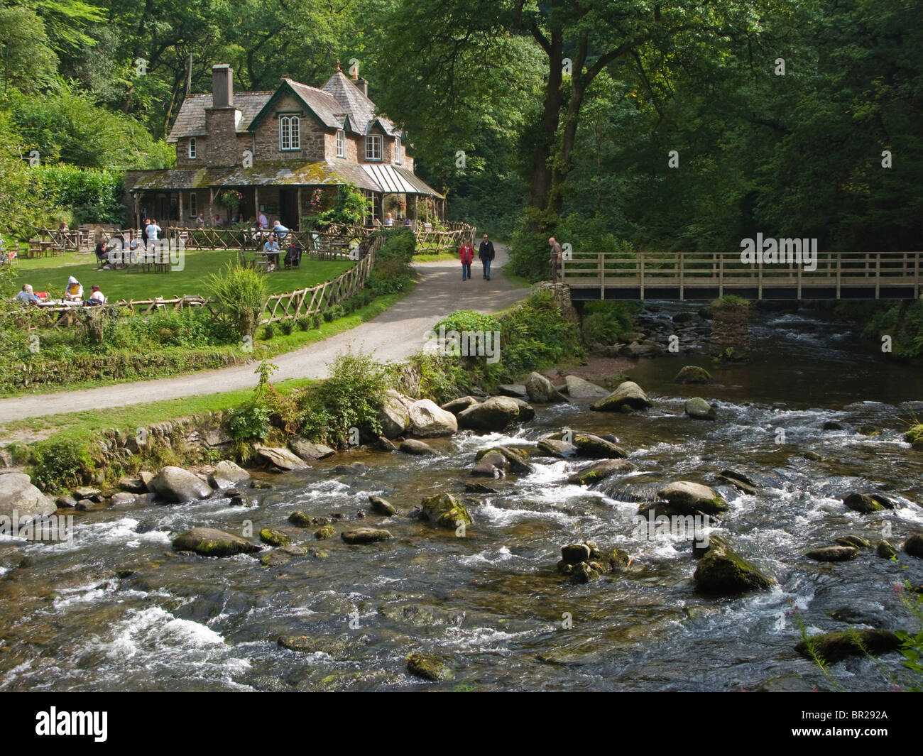 Watersmeet near Lynton and Lynmouth Devon England UK Stock Photo - Alamy