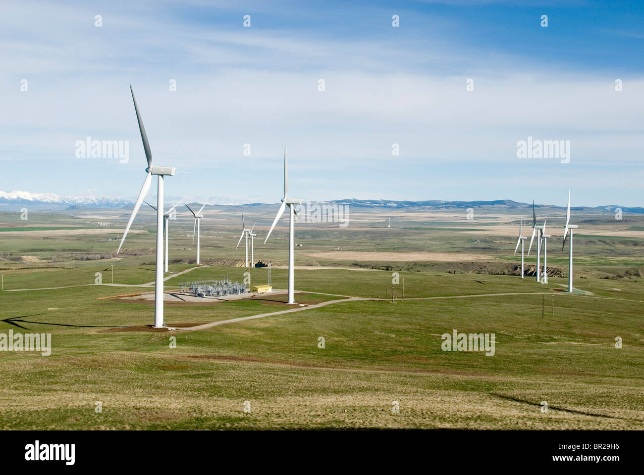 Wind farm in Alberta, Canada Stock Photo - Alamy