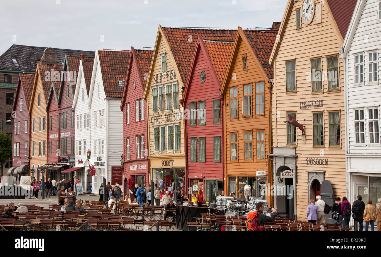 Bryggen wharf hi-res stock photography and images - Alamy