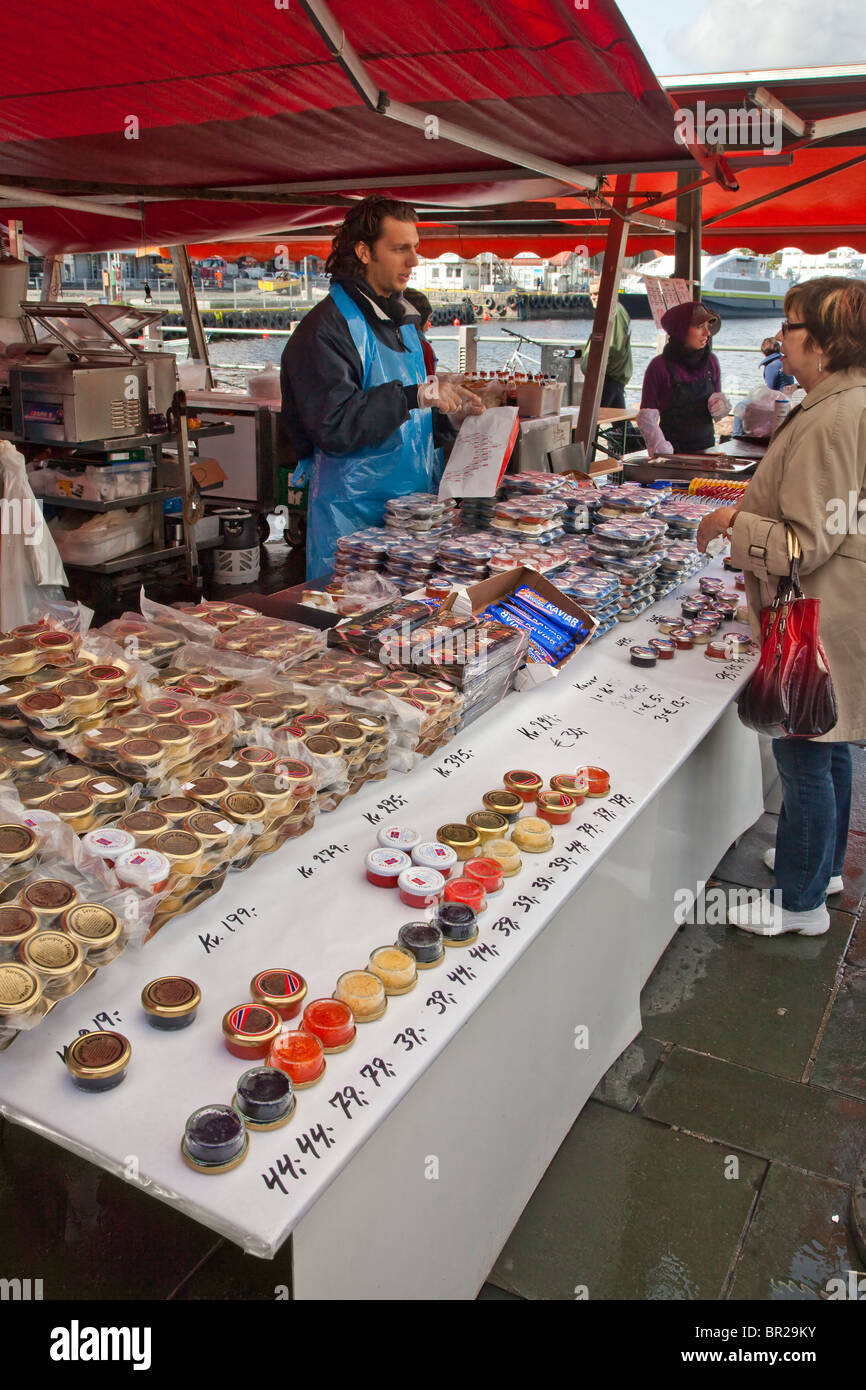 Caviar for sale at the Bergen fish market, Norway Stock Photo - Alamy