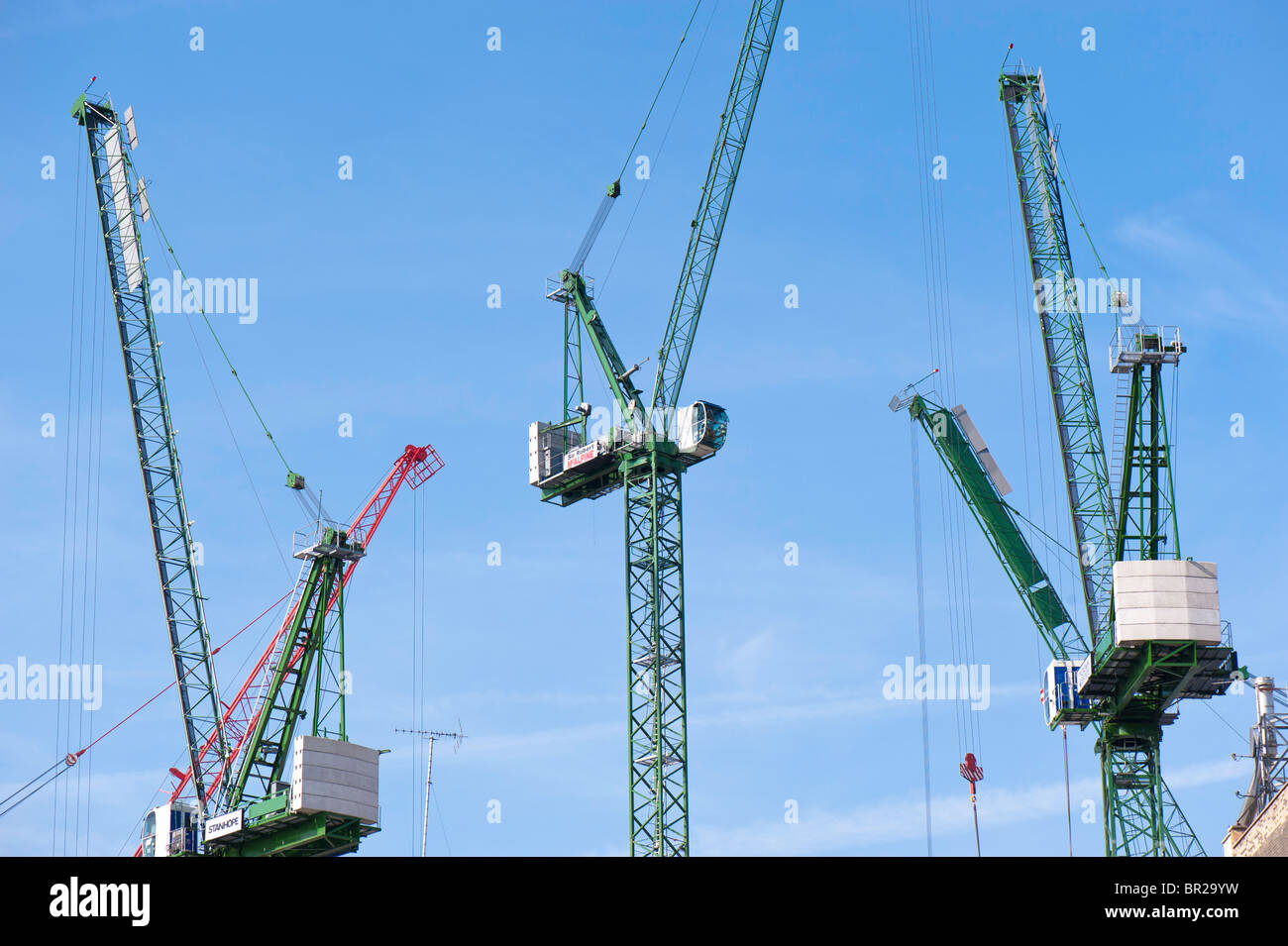 Cranes in central London, United Kingdom Stock Photo - Alamy