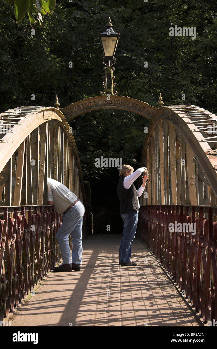 Spa bridge walkway hi-res stock photography and images - Alamy
