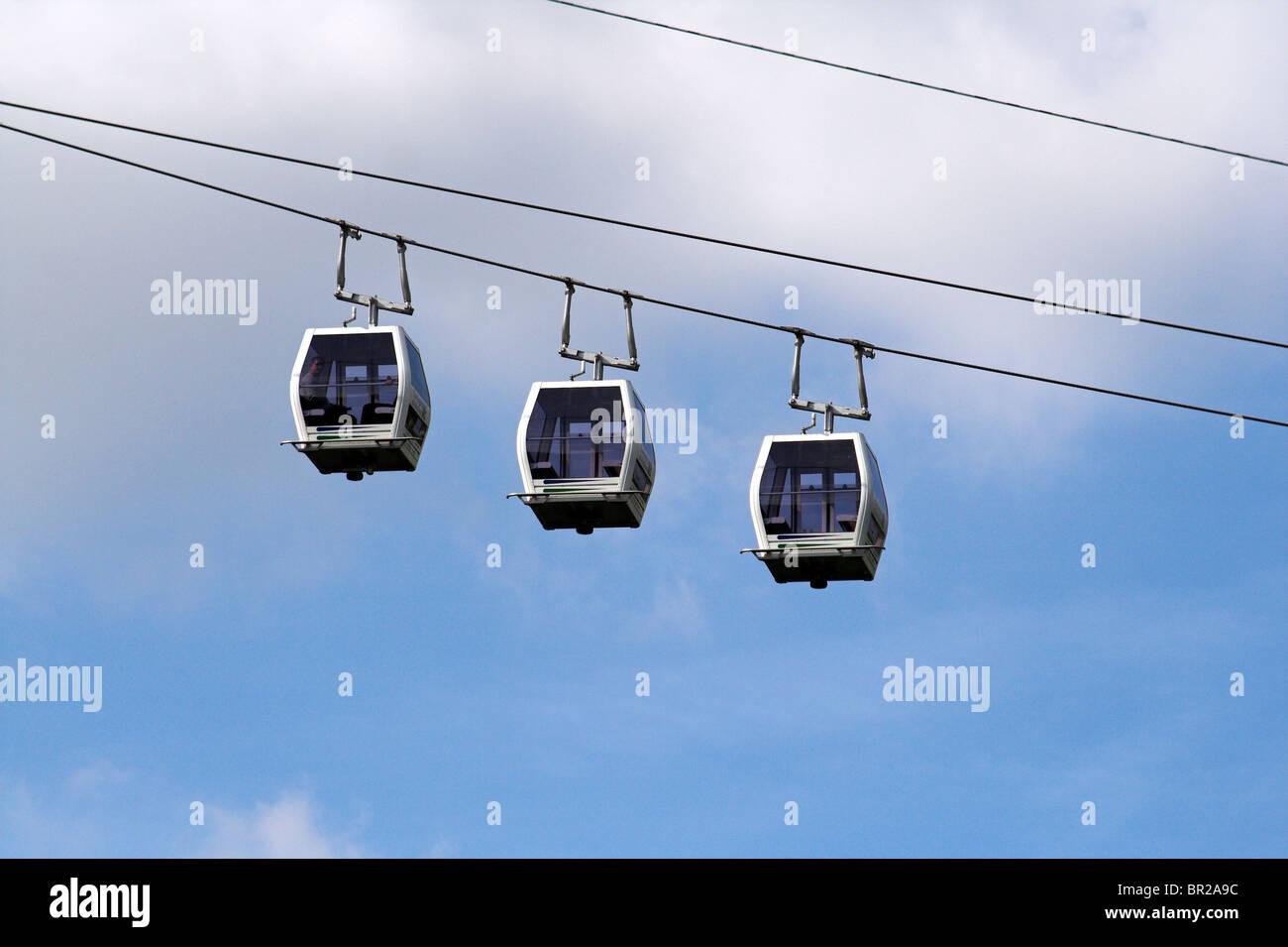 Heights of Abraham, cable car, Matlock Bath, Derbyshire, Peak District ...