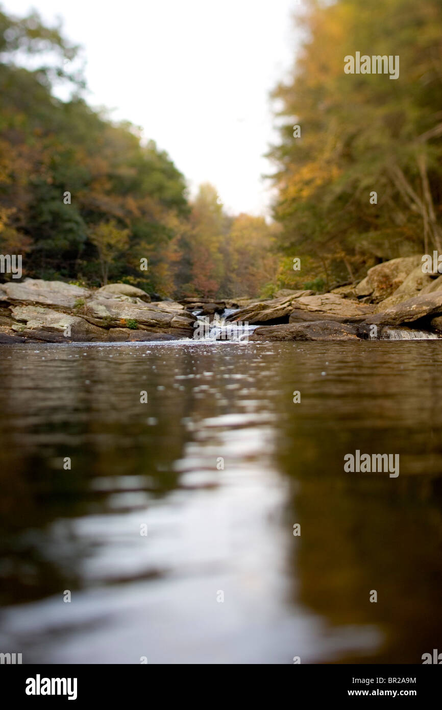 A river flows over rocks in Connecticut Stock Photo - Alamy