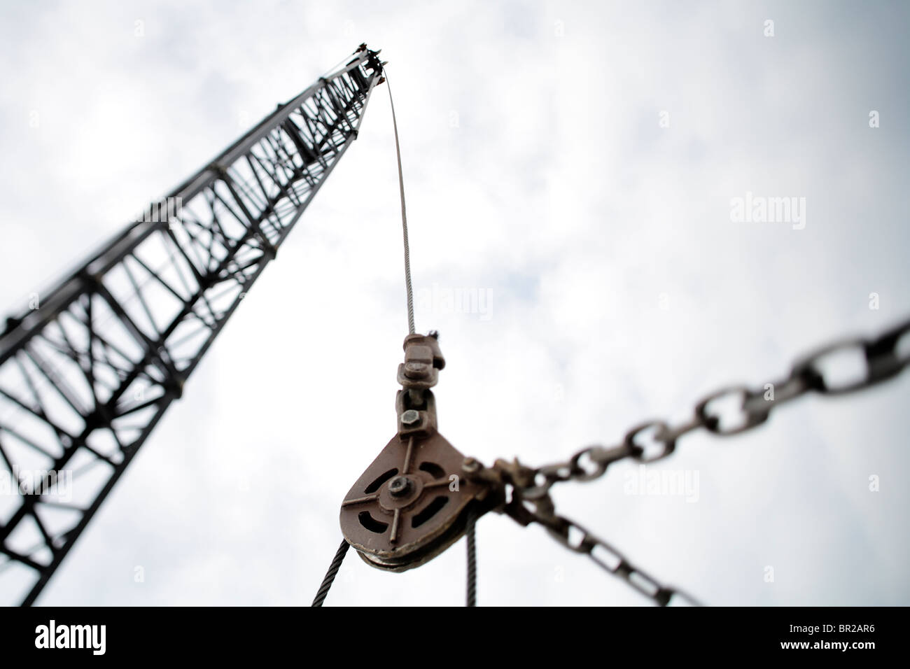 Detail of a dragline excavator Stock Photo - Alamy