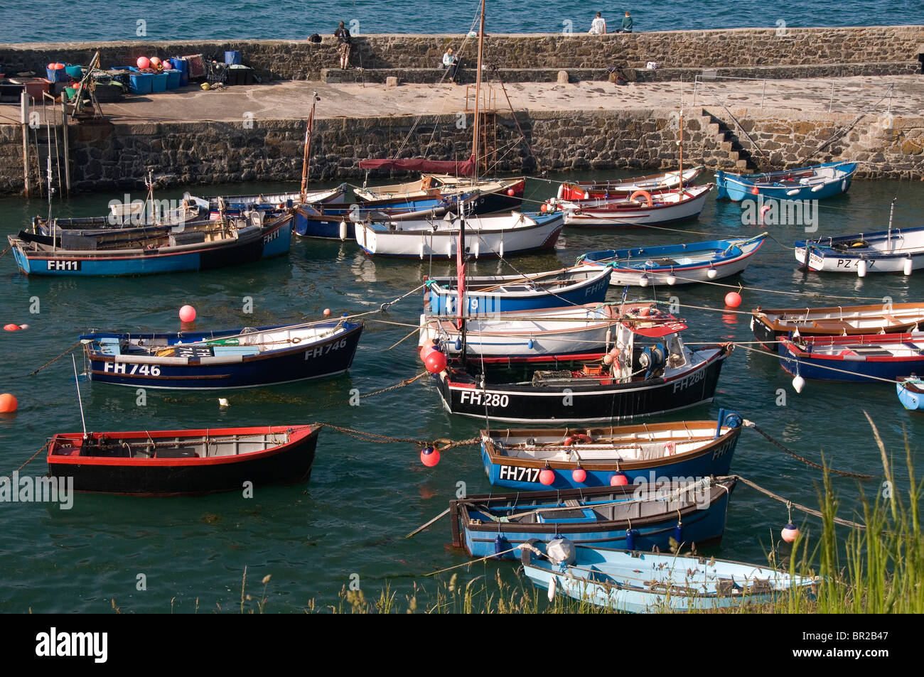 Coverack Harbour Coverack Lizard Peninsula Cornwall England UK Stock ...