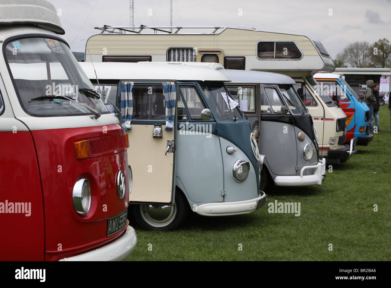VW Camper Vans on display at a VW show Stock Photo - Alamy