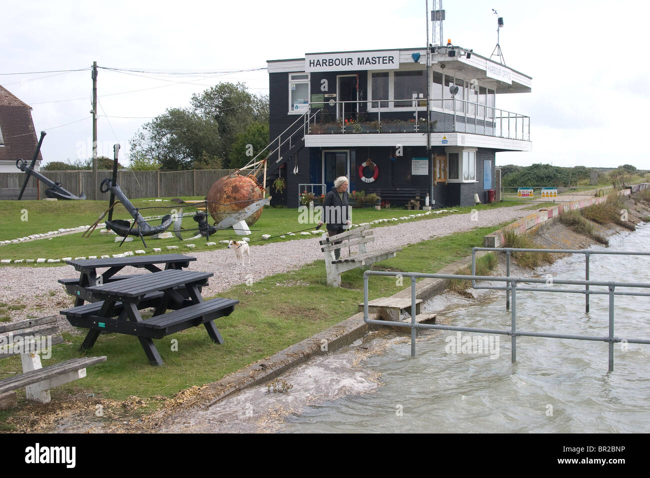 high spring flooding tide harbour Rye Stock Photo - Alamy