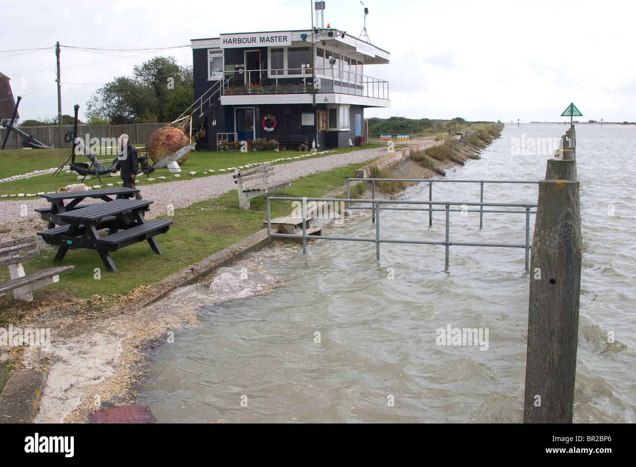 high spring flooding tide harbour Rye Stock Photo - Alamy
