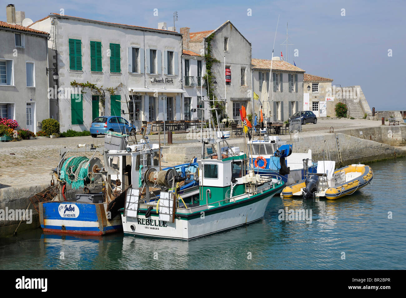 St. Martin harbor Ile de Re Poitou Charentes France Stock Photo - Alamy