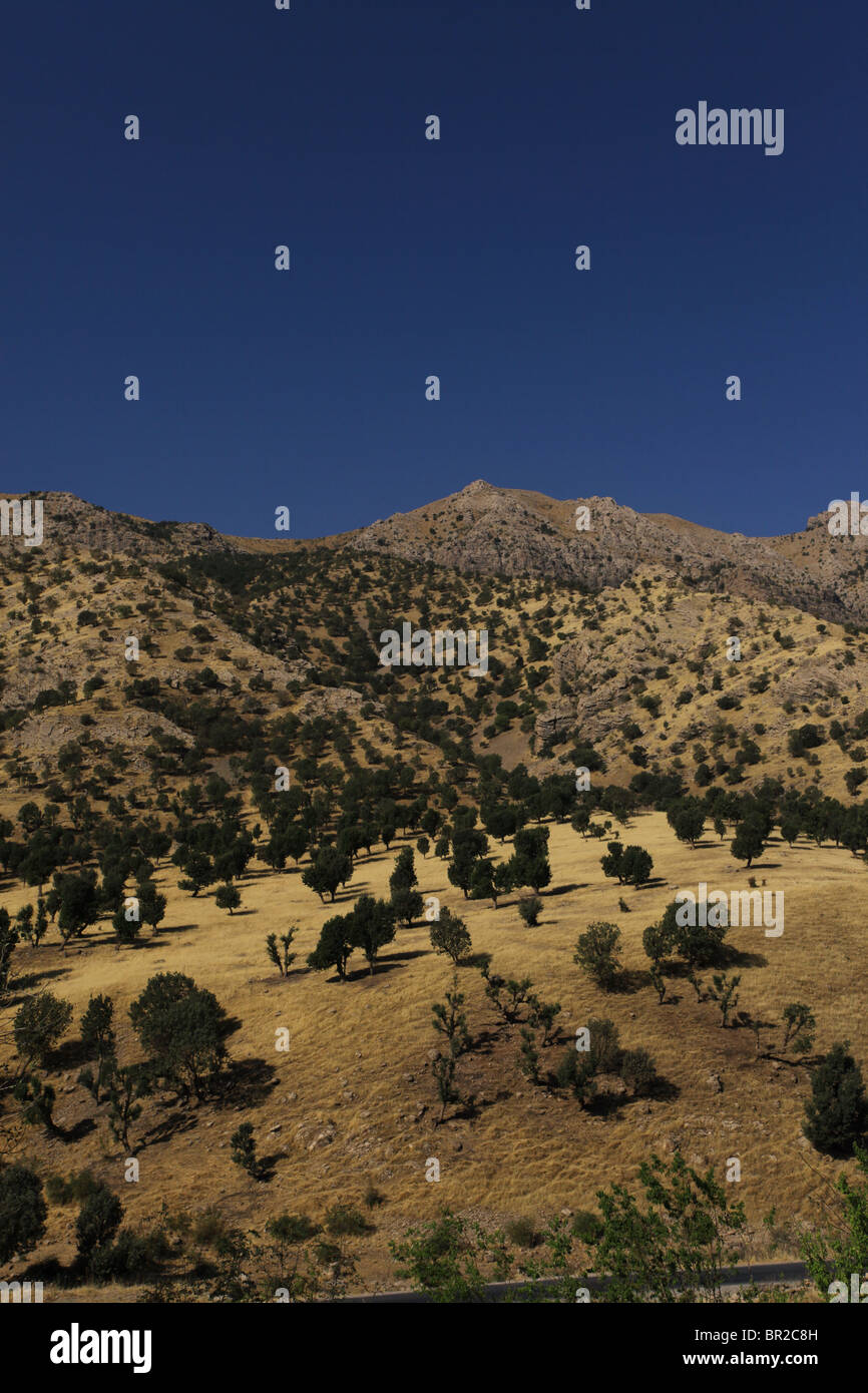 View of Qandil Mountains that belongs to the Zagros mountain range and ...