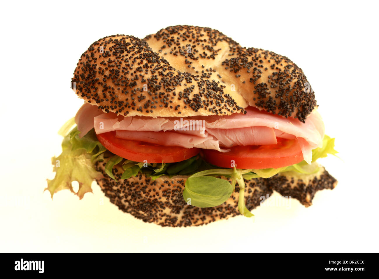 Ham and Salad Roll Stock Photo - Alamy