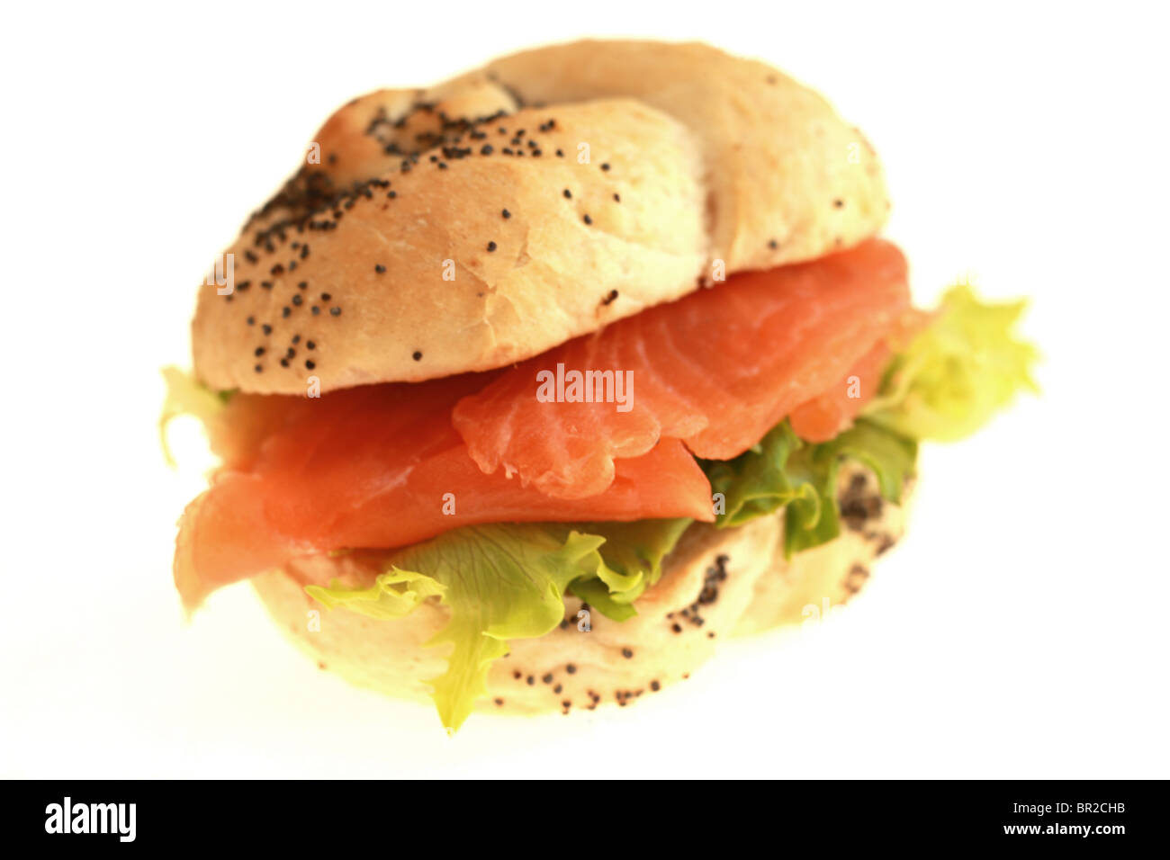 Smoked Salmon Roll Stock Photo - Alamy