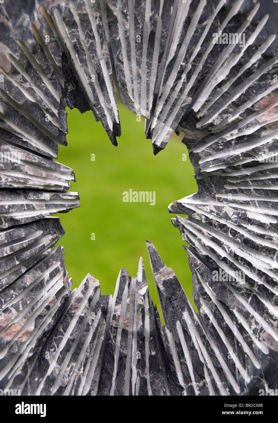 Jagged stone sculpture Stock Photo - Alamy