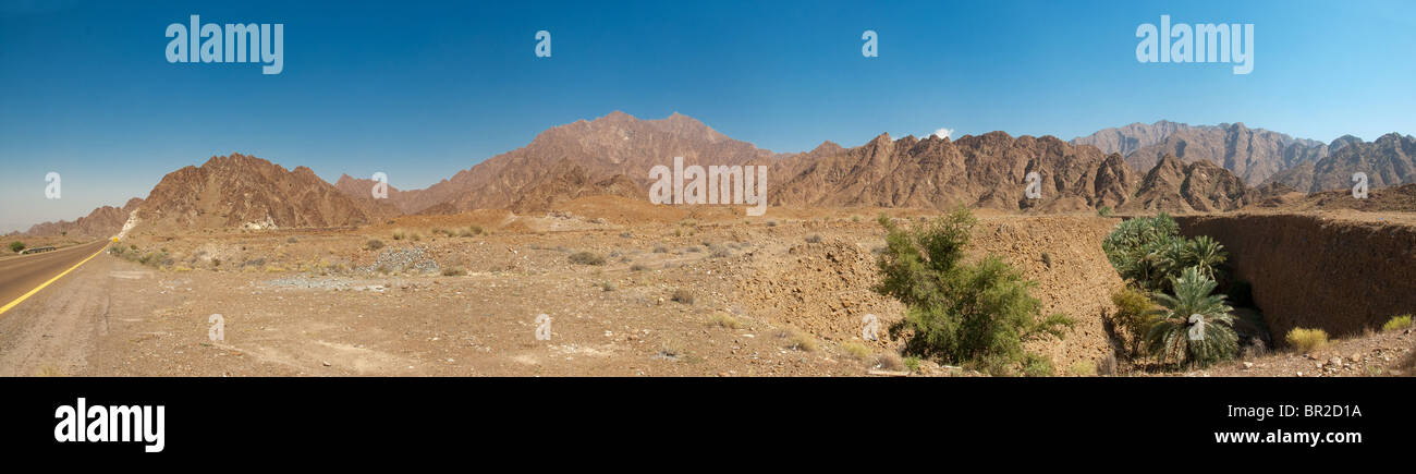 Desert Wadi - UAE. A wadi is a mini oasis in the desert. Usually below ...