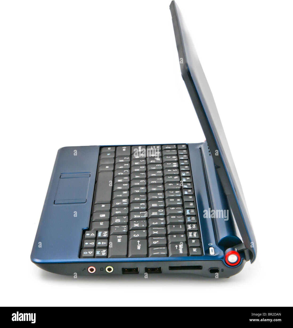 Modern and stylish laptop computer, isolated on a white background ...