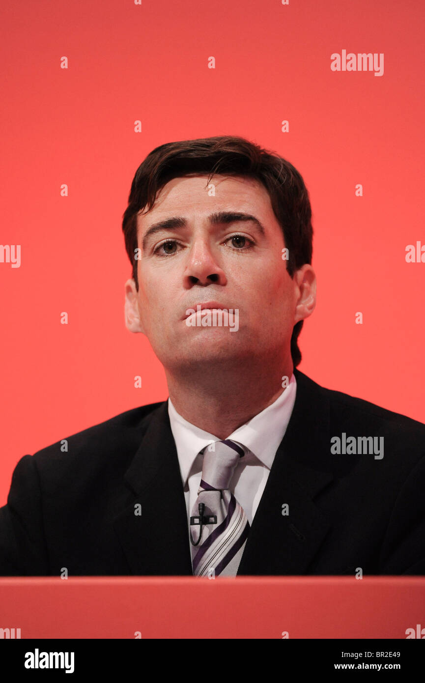 Andy Burnham MP attends the Labour Conference 2009 at Brighton, 30th ...