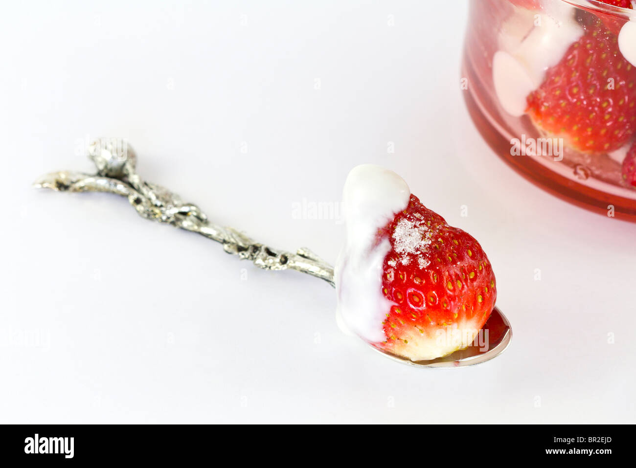 Yoghurt, spoon, berries hi-res stock photography and images - Alamy