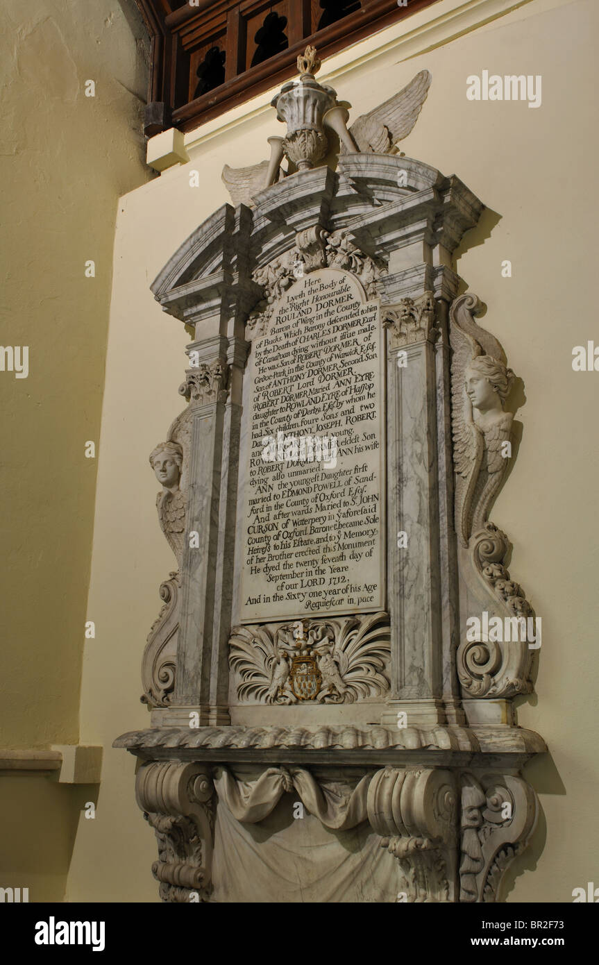 Rouland Dormer memorial, St. Michael`s Church, Budbrooke, Warwickshire ...
