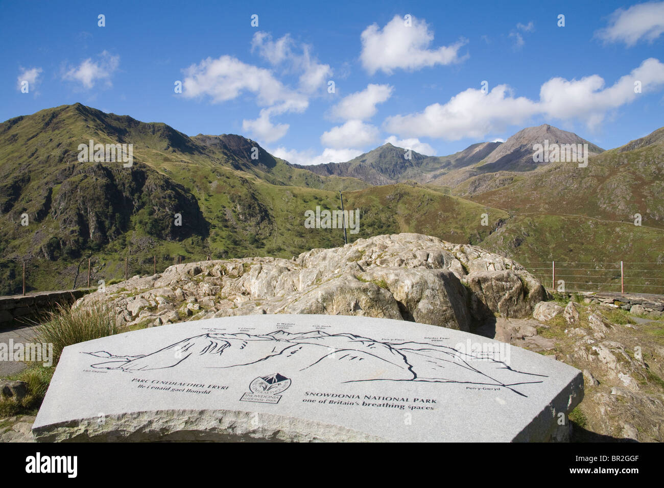 Map of wales snowdonia national park hi-res stock photography and ...