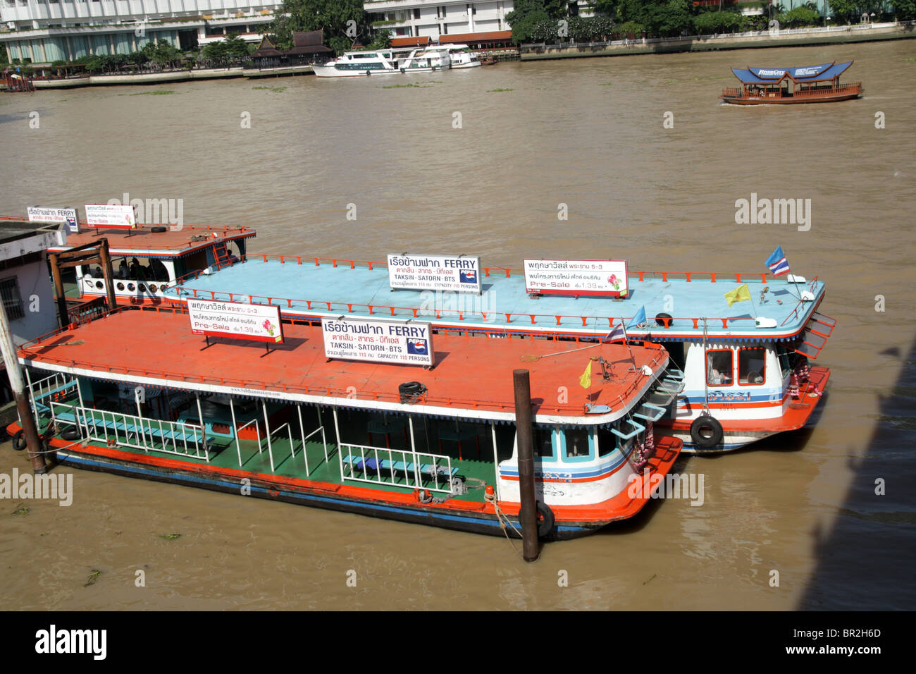 Ferry boat Sathorn Pier , Bangkok , Thailand Stock Photo - Alamy