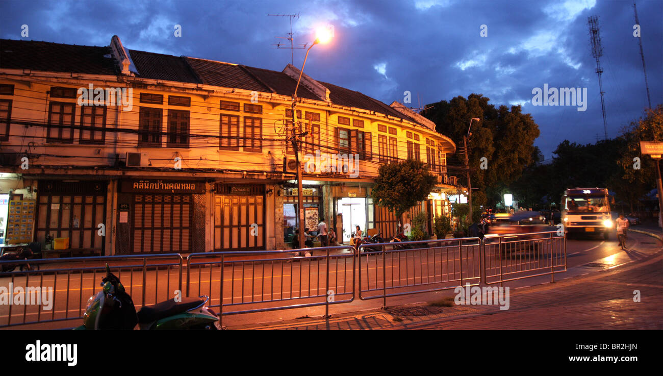 Classic old building on Phra Athit road , Bangkok , Thailand Stock ...