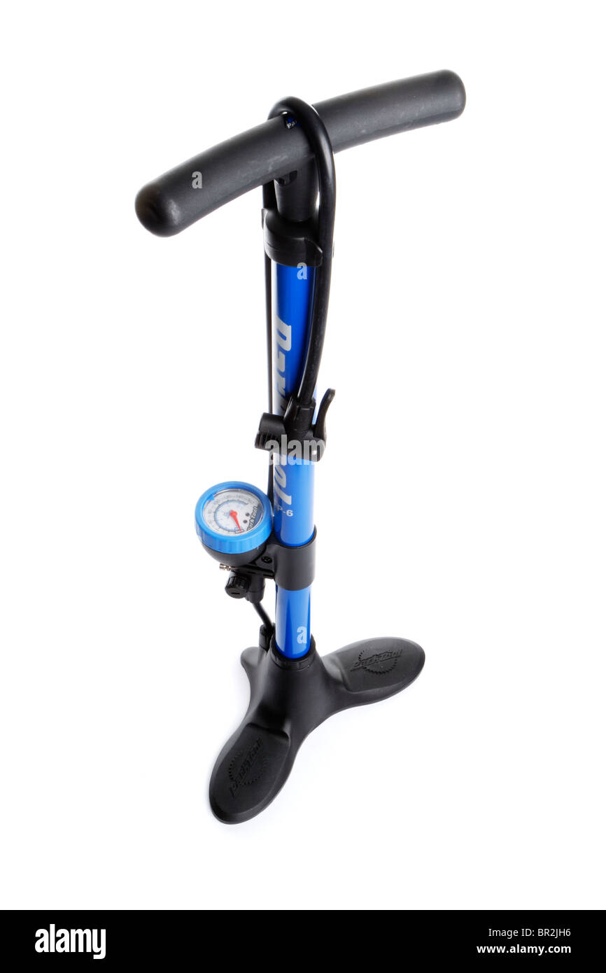 Bike pump with pressure gauge Stock Photo - Alamy