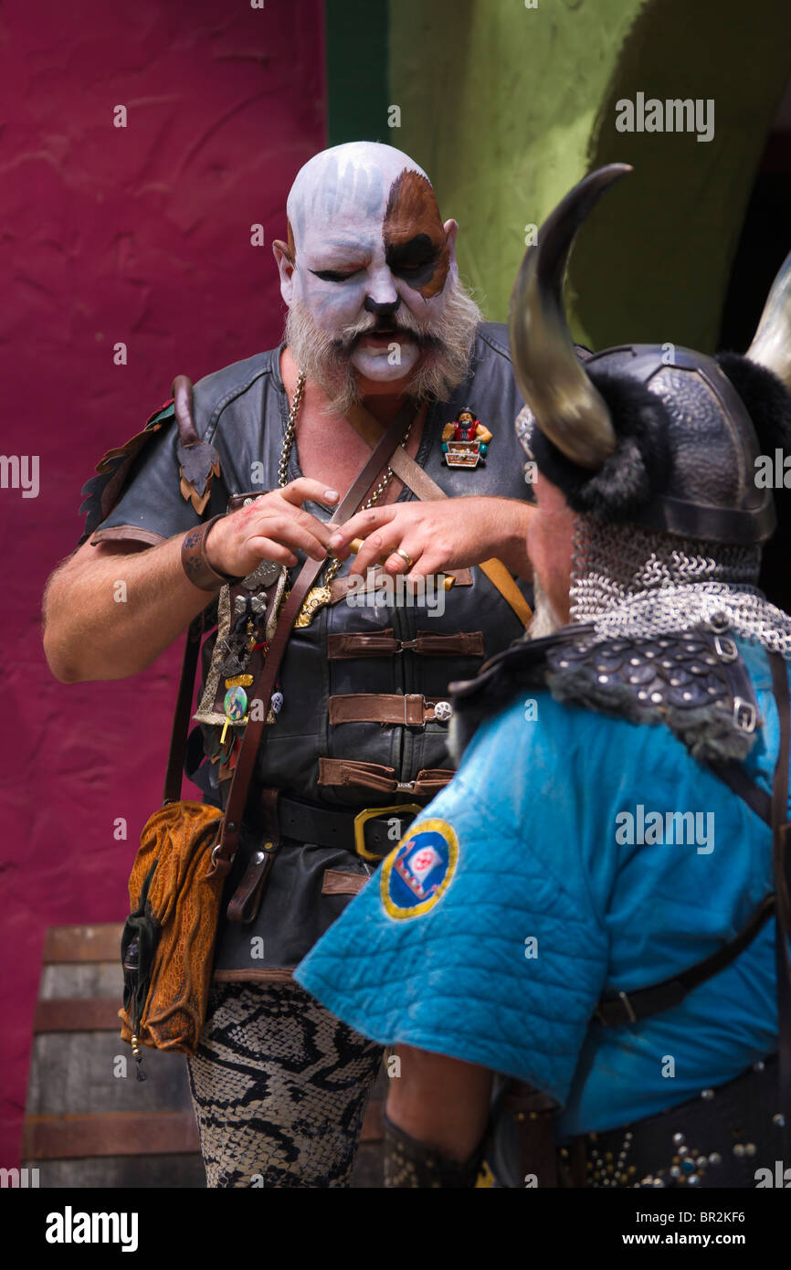 Renaissance festival at the Michigan USA US funny dress in public hi ...