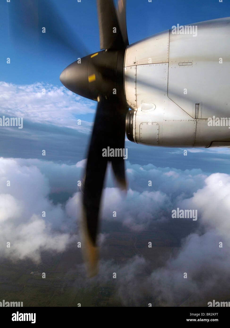 Airplane Propeller in Flight Stock Photo - Alamy