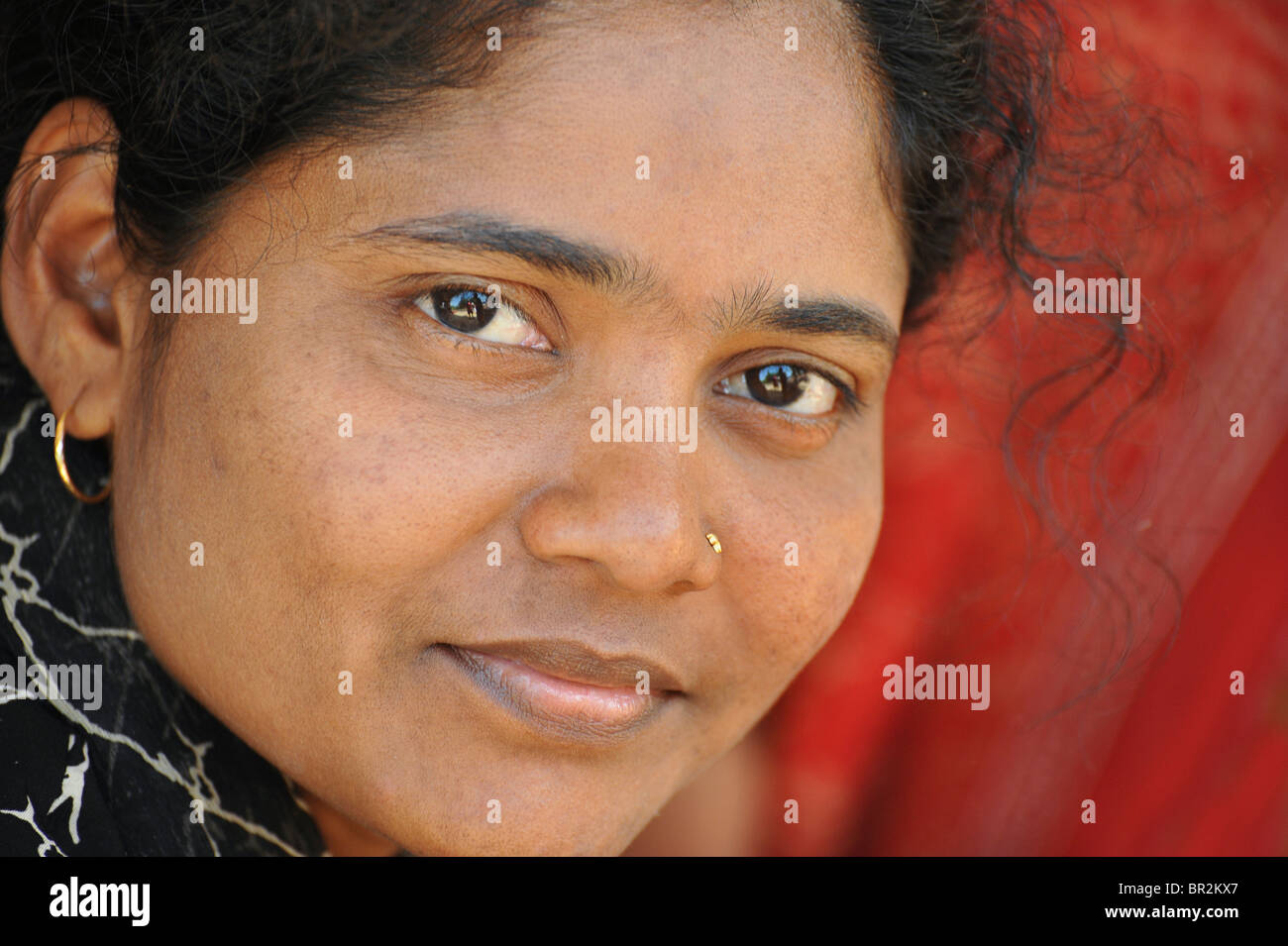 Portrait of an Indian woman, Goa, India Stock Photo - Alamy