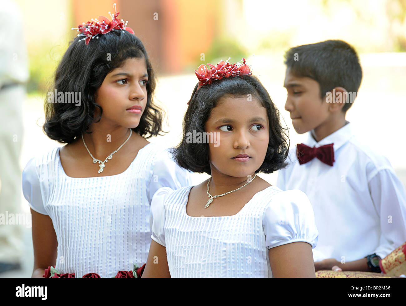 Indian Catholics at a confirmation ceremony, Indian Cochin, India Stock ...