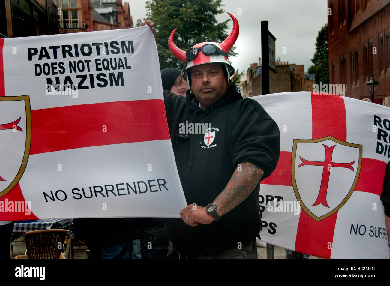 The English Defence League EDL an extreme right wing Islamophobic group ...