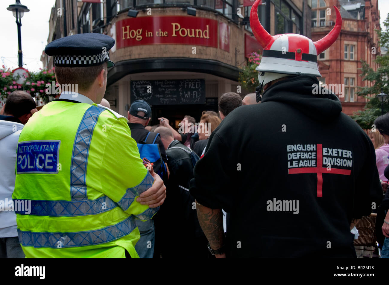 The English Defence League EDL an extreme right wing Islamophobic group ...