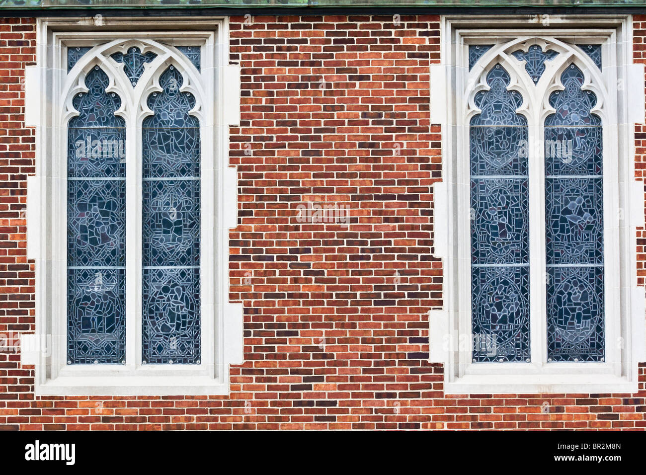 City of Kalamazoo in Michigan MI USA windows panes brick wall full ...