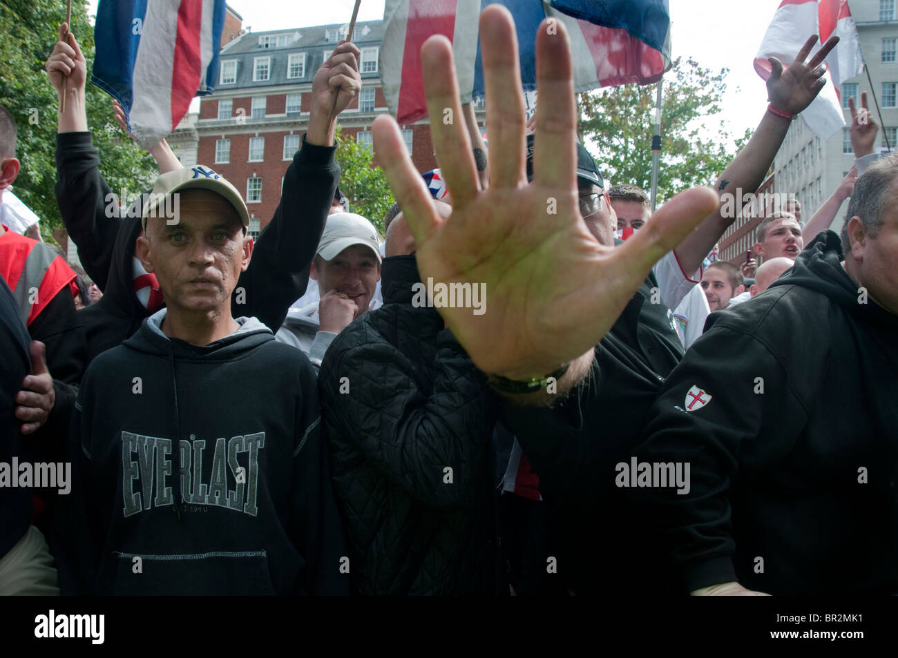 The English Defence League EDL an extreme right wing Islamophobic group ...