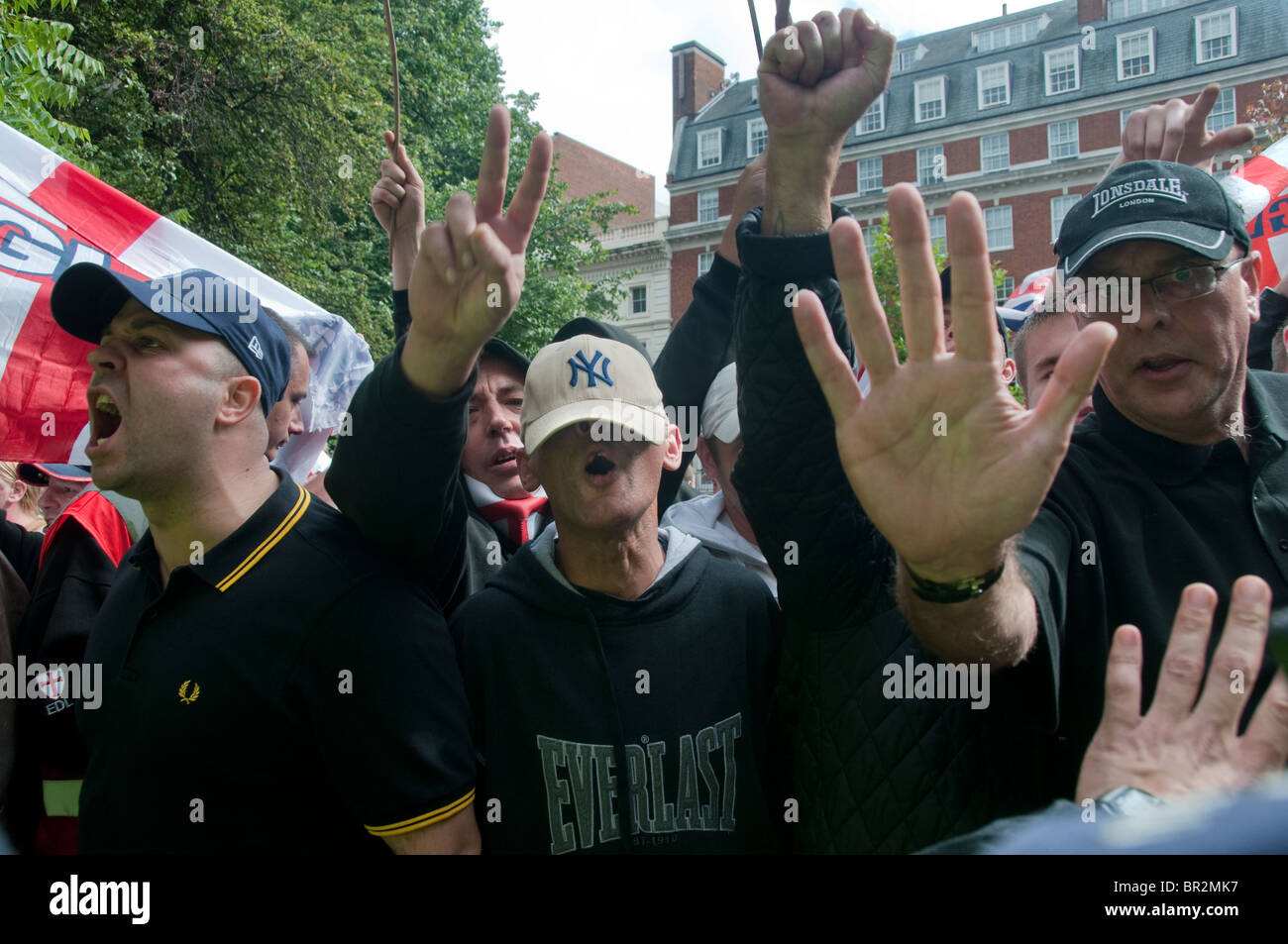 The English Defence League EDL an extreme right wing Islamophobic group ...