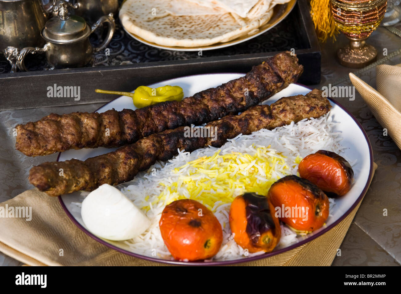 Persian Chelo Kebab Stock Photo - Alamy
