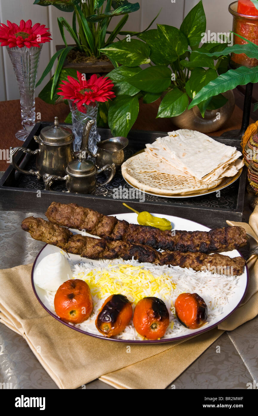 Persian Chelo Kebab Stock Photo - Alamy