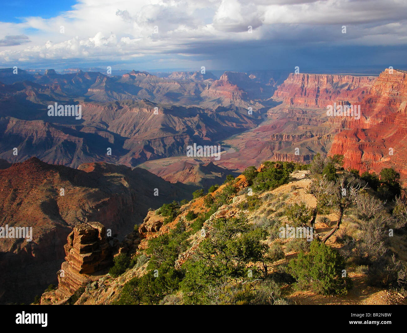 At the Desert View Point on the south rim of the Grand Canyon National ...