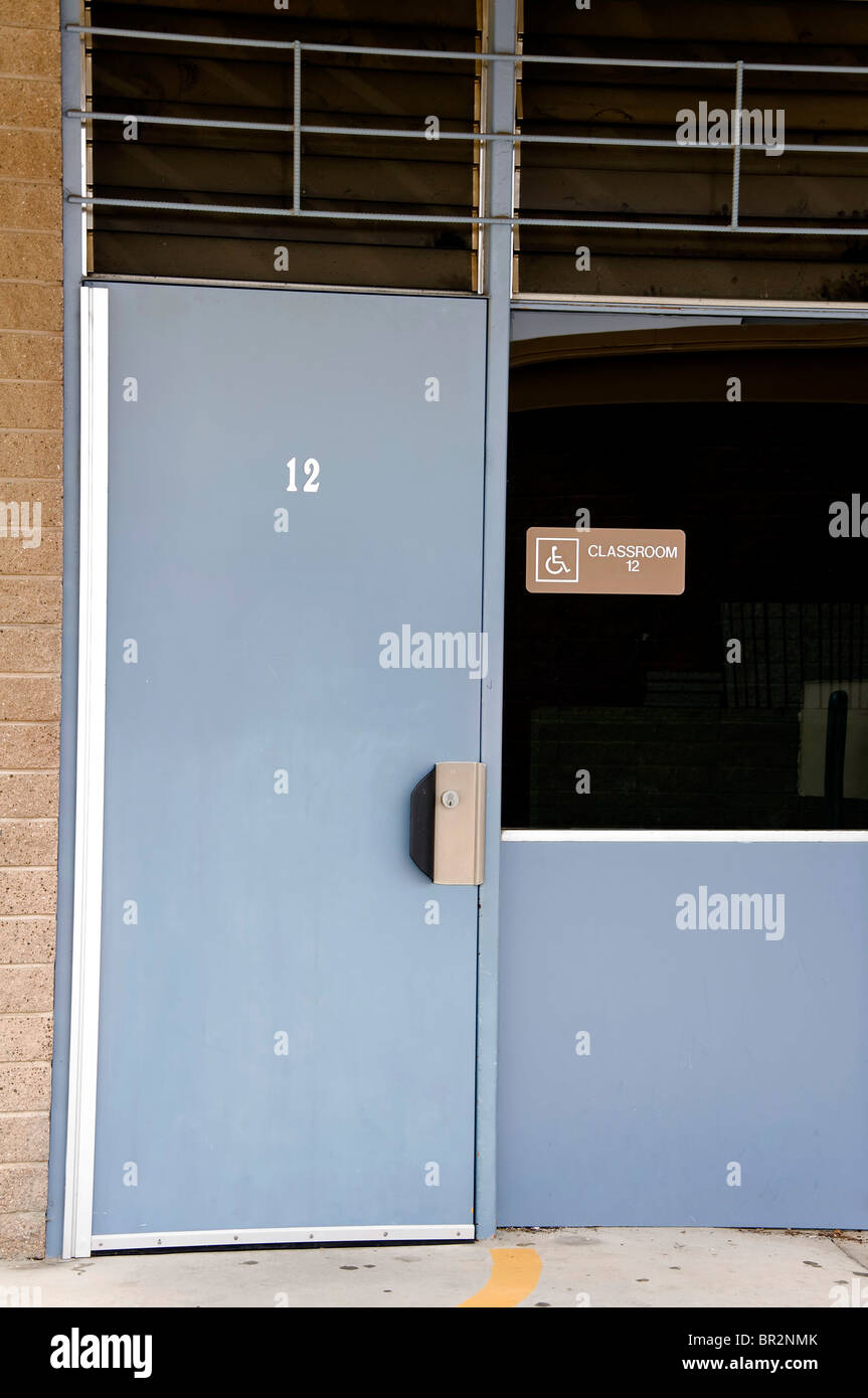 School class room entrance Stock Photo - Alamy