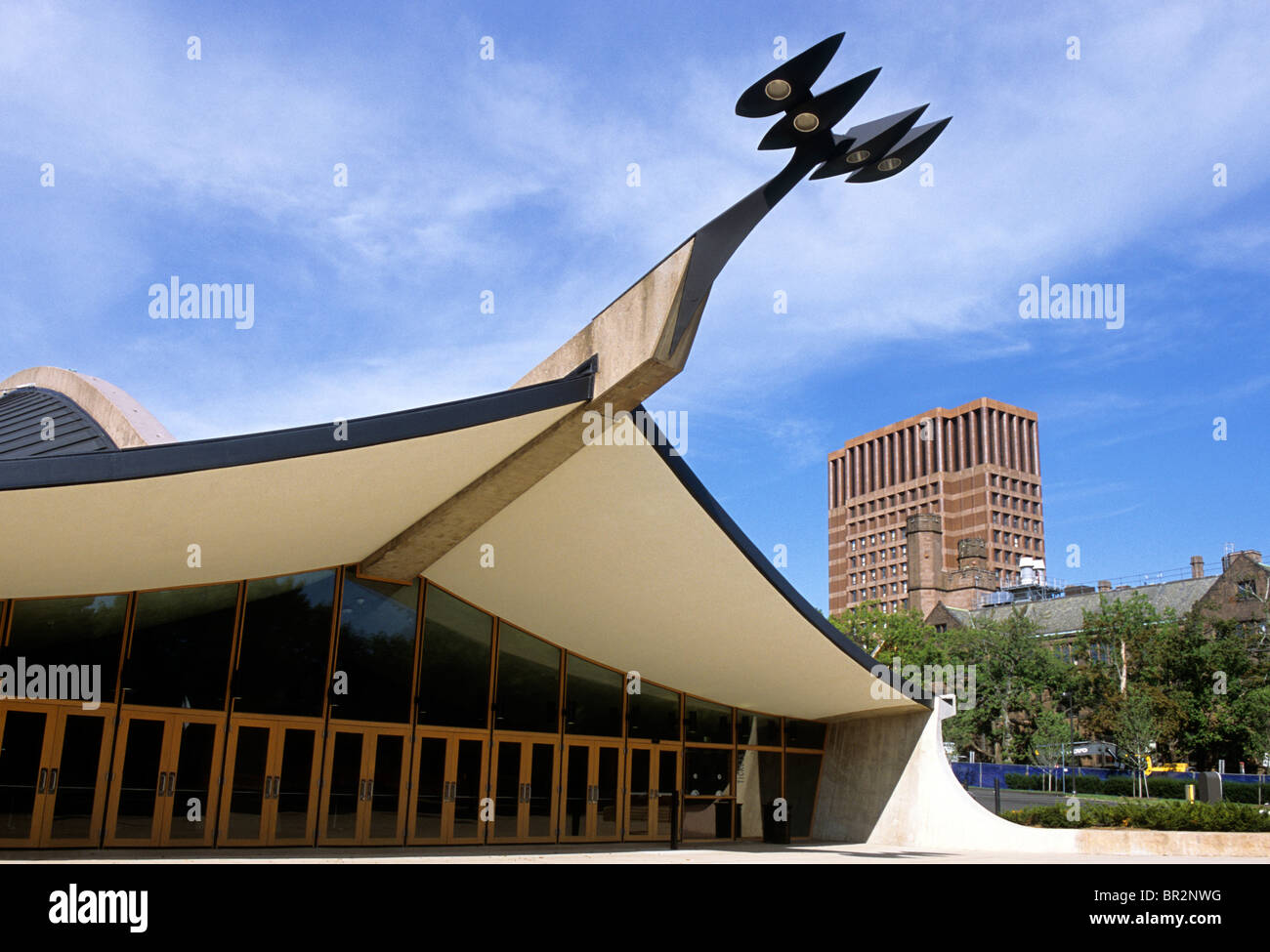 Yale University Ingalls Rink and sports arena. Eero Saarinen architect ...