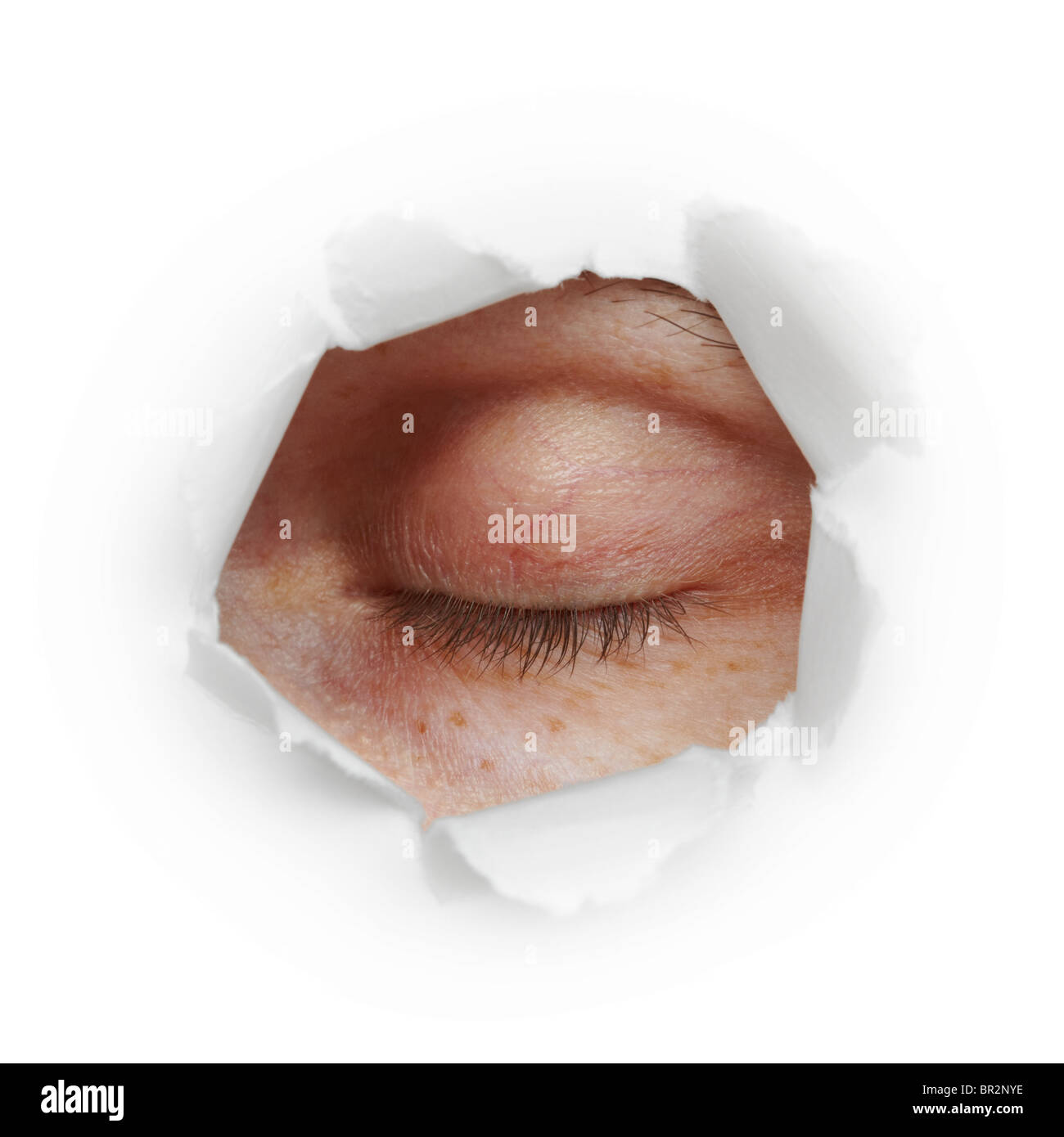 Closed up eye Cut Out Stock Images & Pictures - Alamy