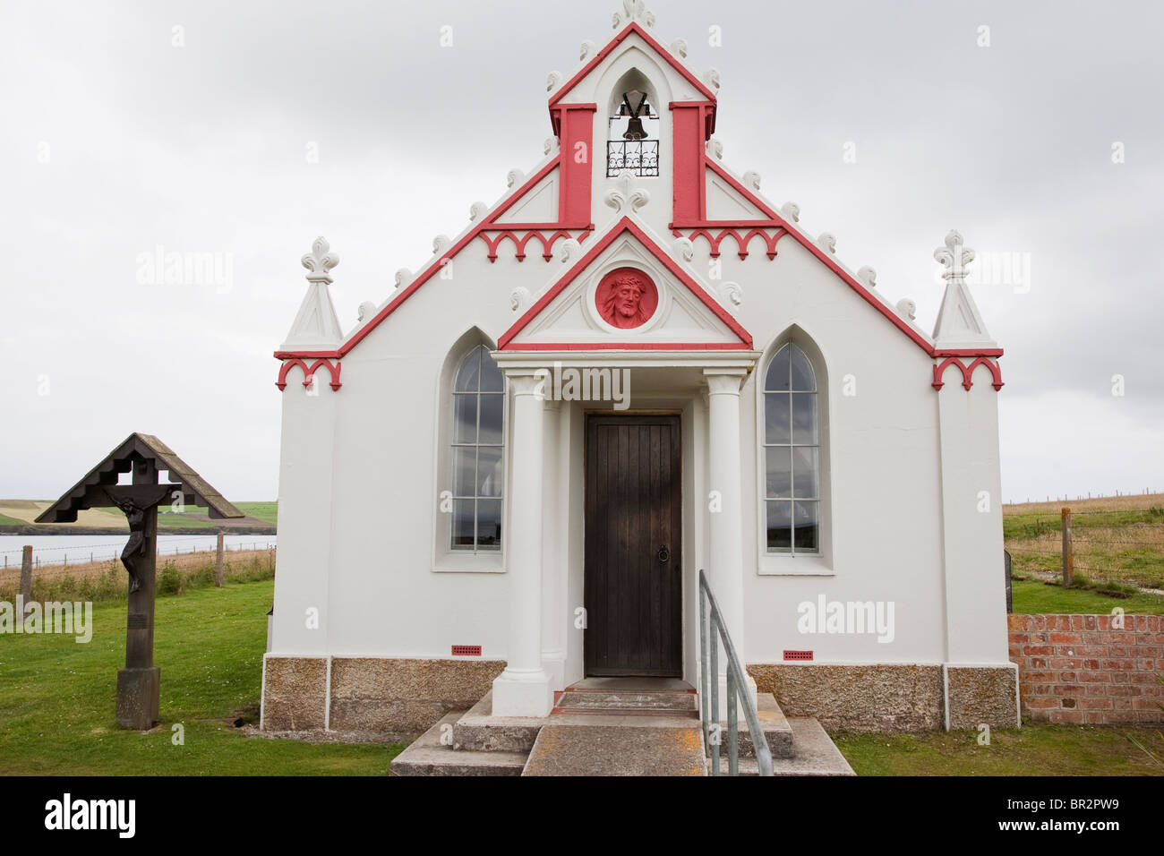 Italian Chapel on Lamb Holm in the Orkney Islands; Scotland Stock Photo ...