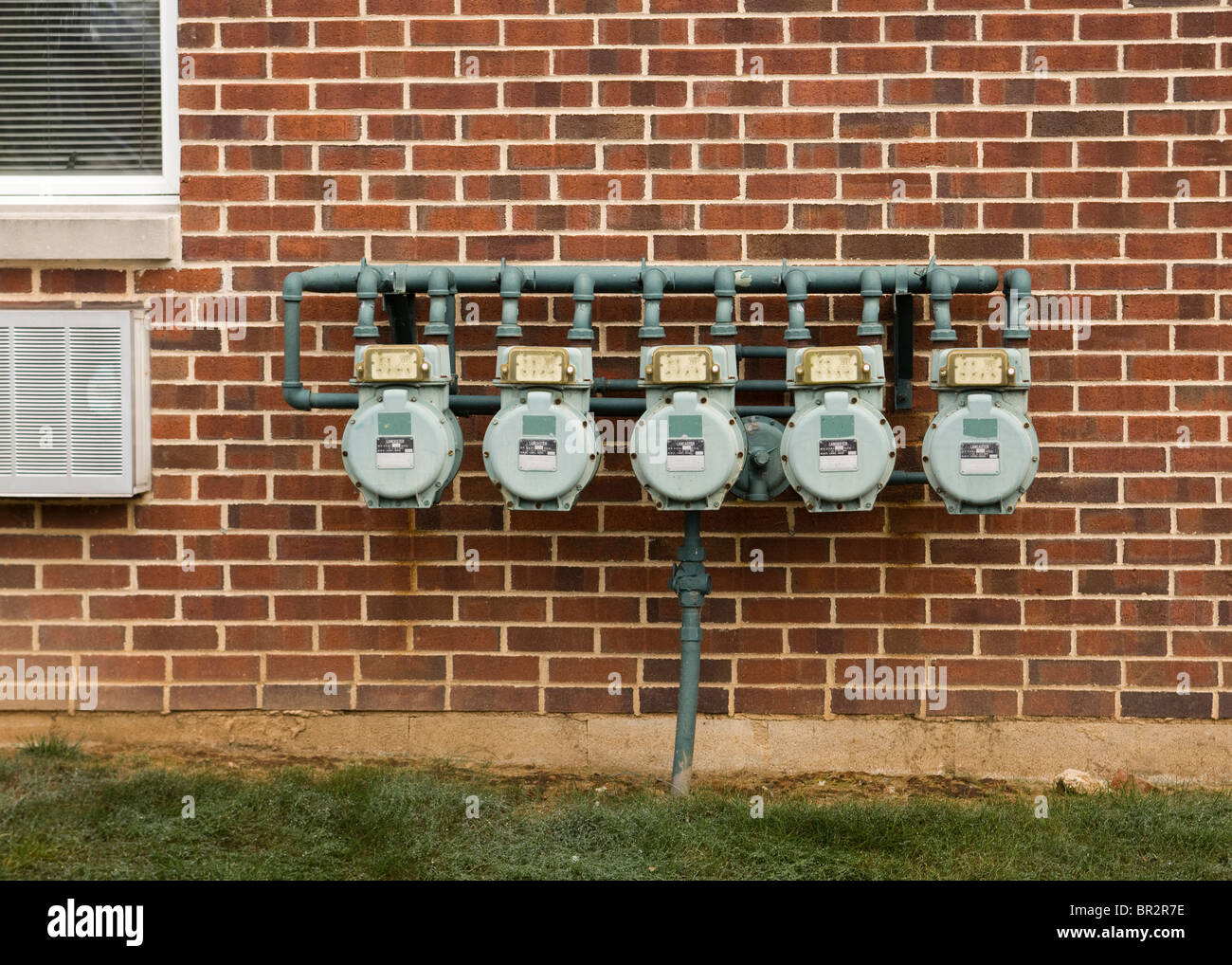 Natural gas meters Stock Photo - Alamy