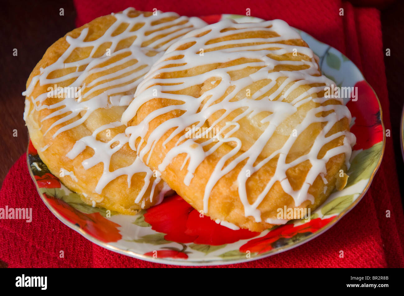 Danish Pastry with Icing Stock Photo - Alamy